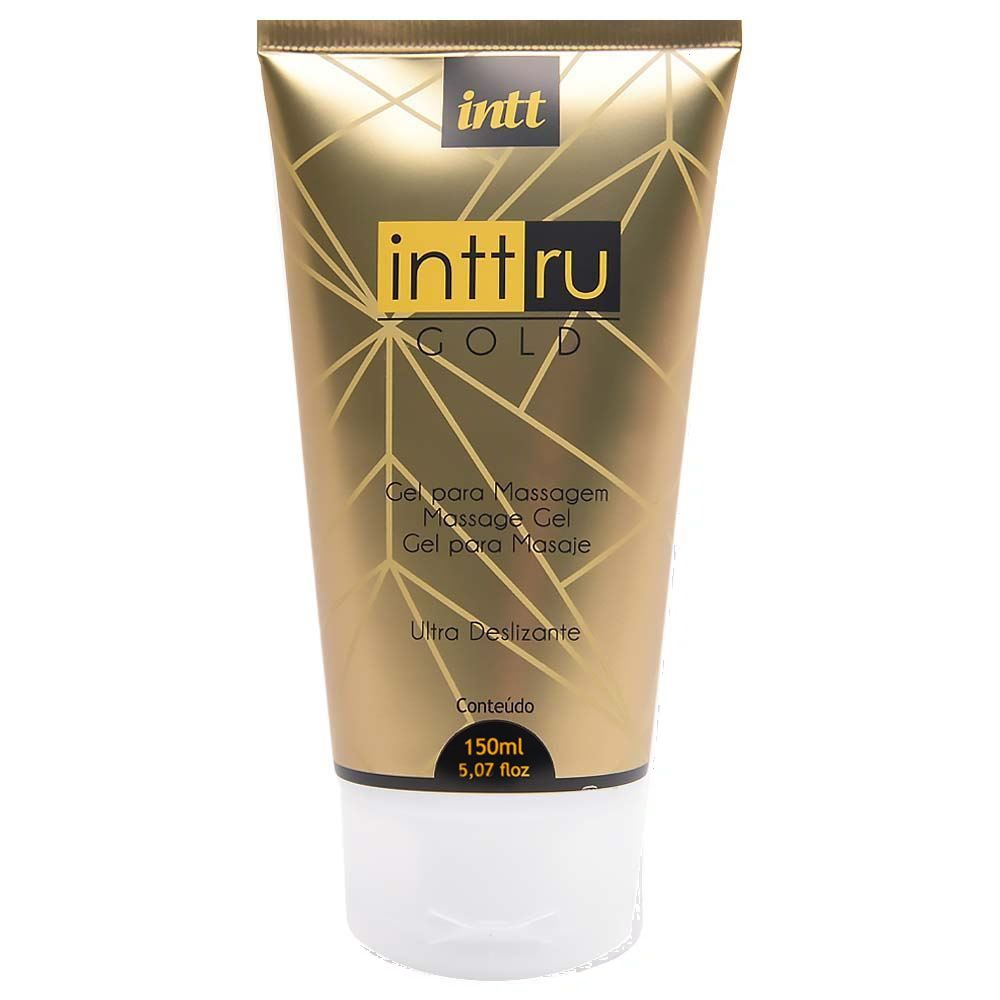 Gel para Massagem e Lubrificação Íntima Ultra Deslizante Intt Ru Gold ...